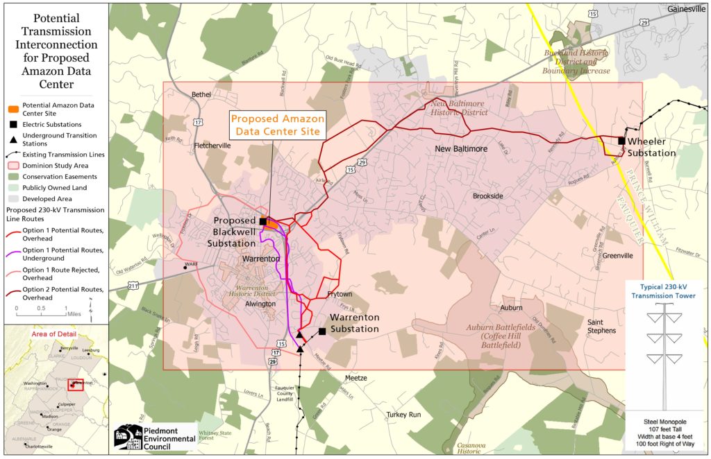 Amazon Data Center Would Force New Transmission Line to Warrenton – The ...